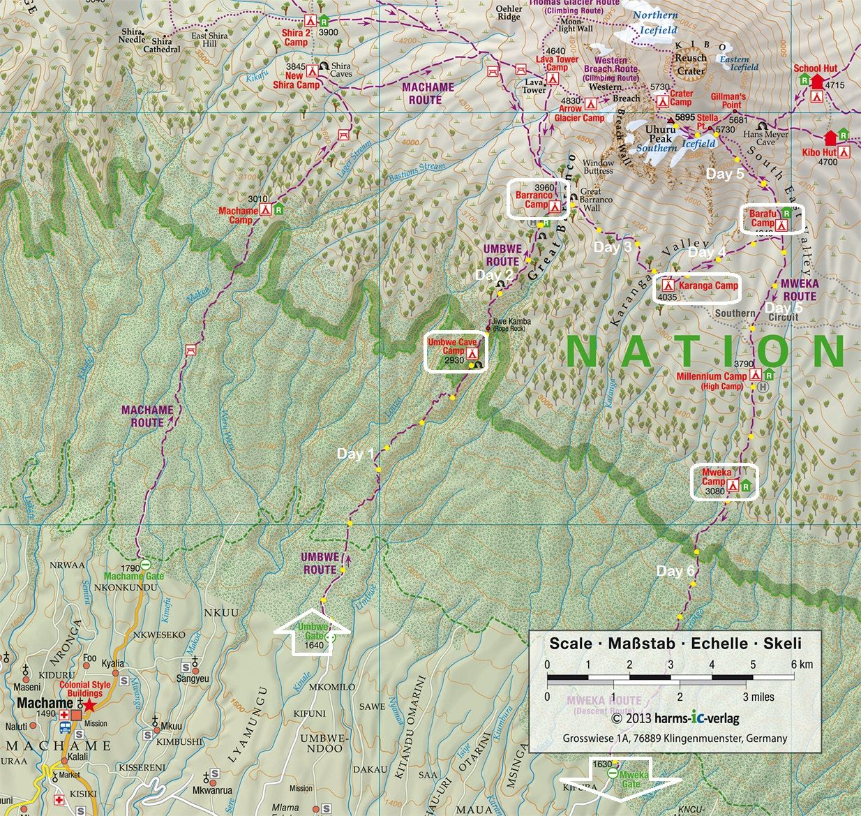 6 Days Umbwe Route itinerary description in detail - Kileo Tours
